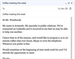 6 Coffee Chat Email Templates You Can Use Today | ZB Blog