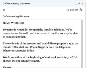 6 Coffee Chat Email Templates You Can Use Today | ZB Blog